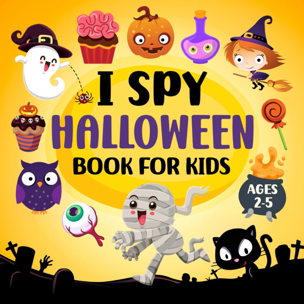 Snapklik.com : I Spy Halloween Book For Kids Ages 2-5: A Fun Holiday ...