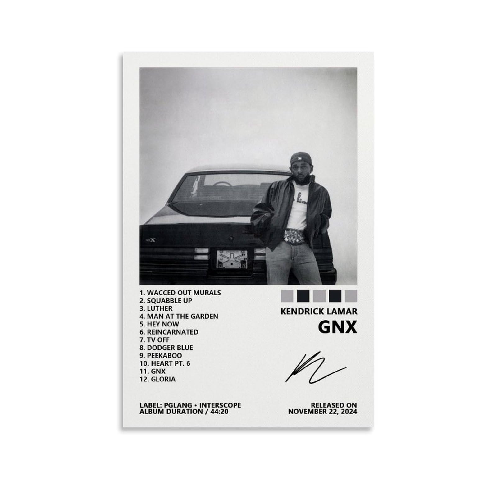 Amazon.com: MODIZAWD Kendrick Poster Lamar GNX Music Album Cover ...