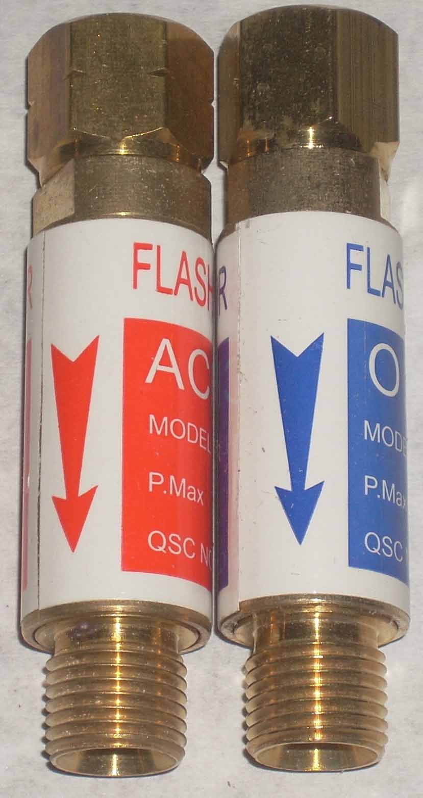 Welding Cutting Oxygen Acetylene Regulator Flashback Arrestors w B-Size ...