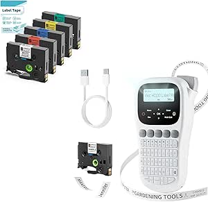 Amazon.com : Vixic H1100 Label Maker Machine with 1 Sample Laminated White Tape and 5 Laminated ...