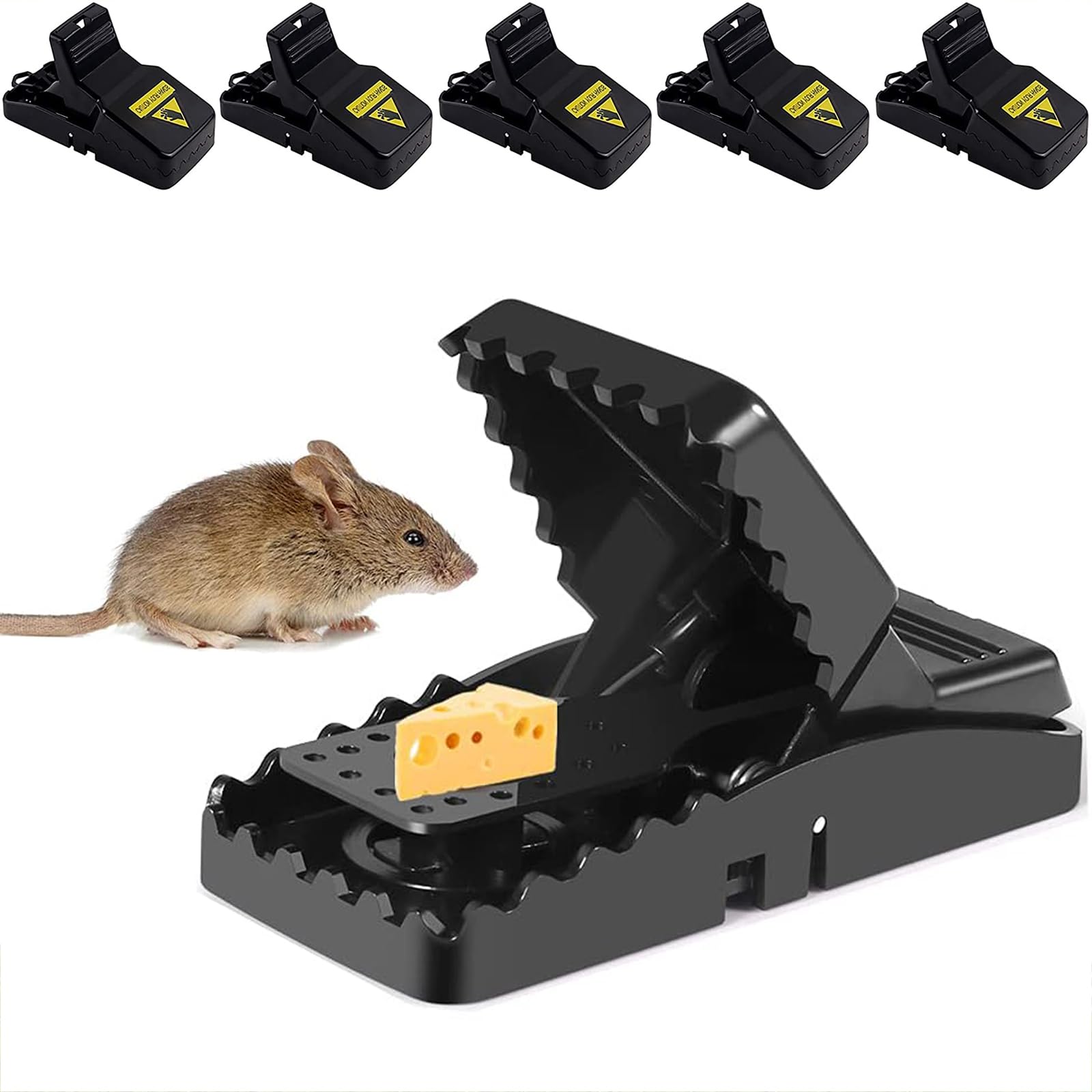 Humane Mouse Traps Mouse Traps 6-Pack - For House Indoor Outdoor, Small ...