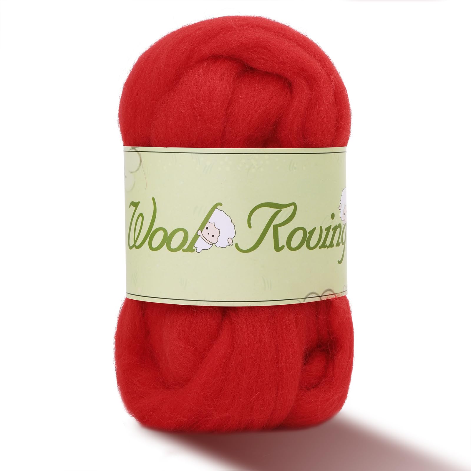 Amazon.com: Wool Roving Yarn, 1.76oz Colored Natural Wool Roving,Wool ...