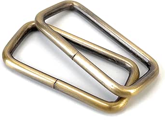 Amazon.com: VersaKits 15 Pcs Metal Rectangle Rings Heavy Duty Non ...