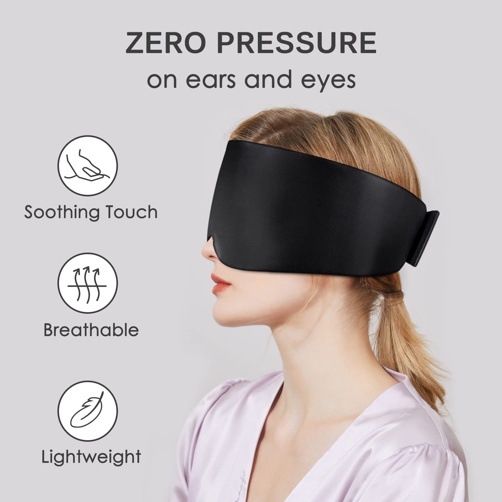 Snapklik.com : Zenssia 100% Mulberry Silk Sleep Mask Eye Mask For Man ...