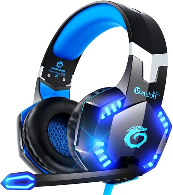 Versiontech G2000 Gaming Headset For Ps5 Ps4 Xbox One Controller ...