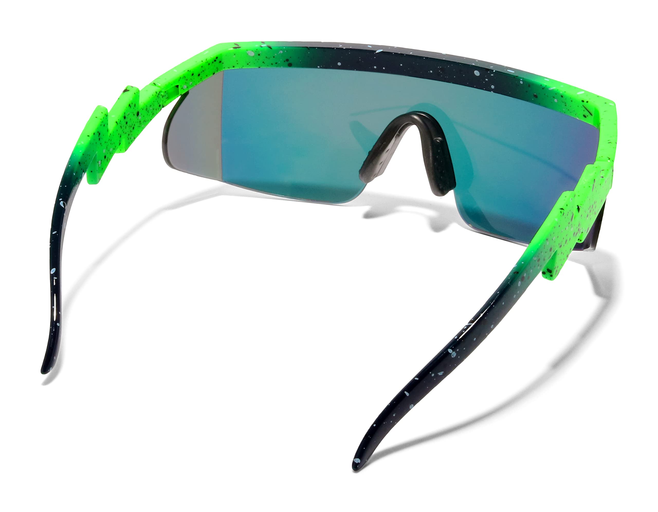 Snapklik.com : ShadyVEU Semi Rimless Neon Rainbow Sunglasses Mirrored ...