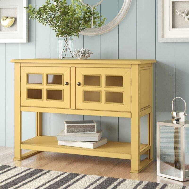 Yellow Sofa Table