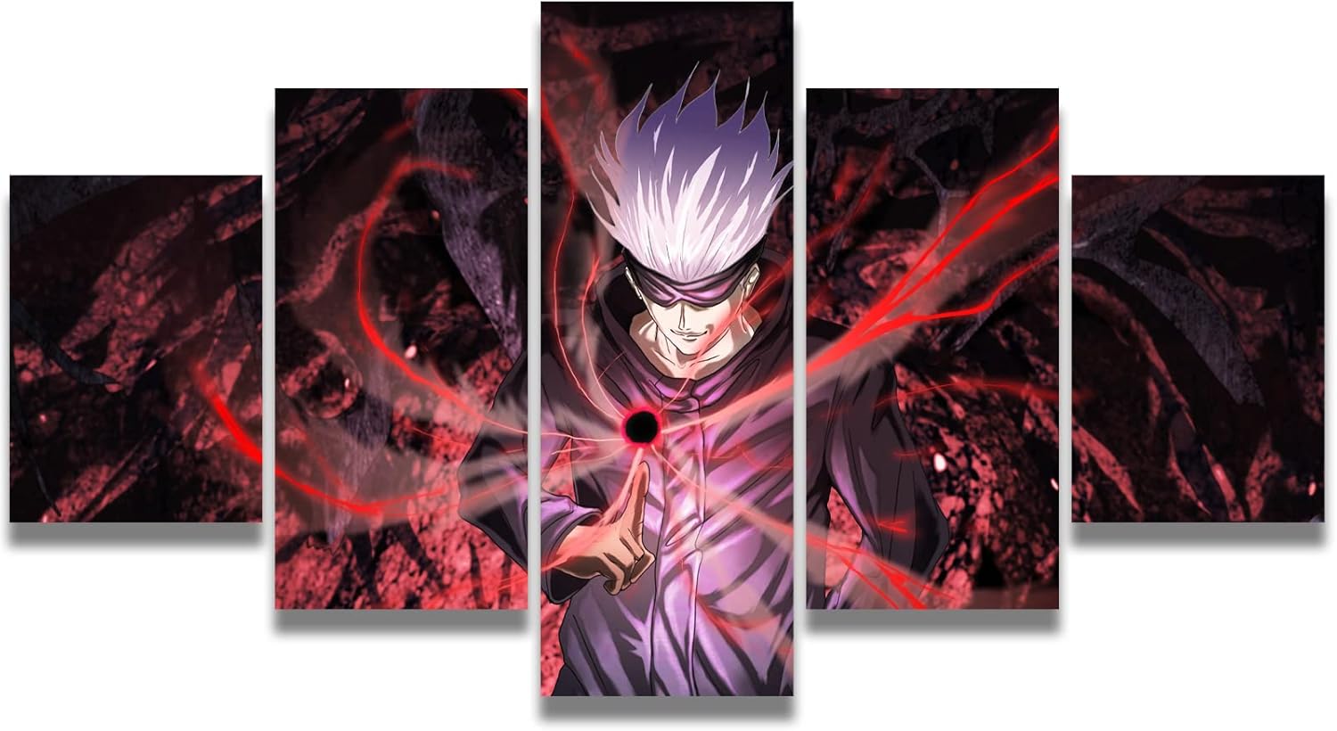 Amazon.com: 5 Pcs Anime Posters Wall Art Anime Wall Decor Canvas Print ...