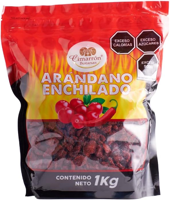 Cimarrón Arándano Enchilado Deshidratado (1 Kg) : Amazon.com.mx ...
