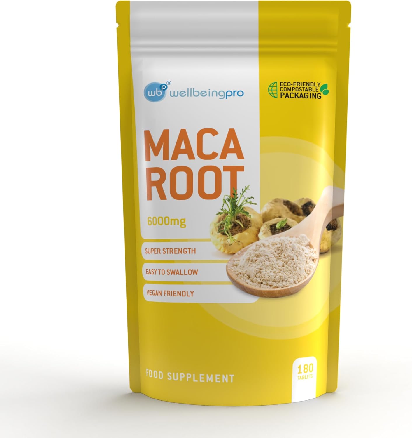WBP Maca Root 6000mg Tablets (6 Month Supply) - Super Strength Unisex ...
