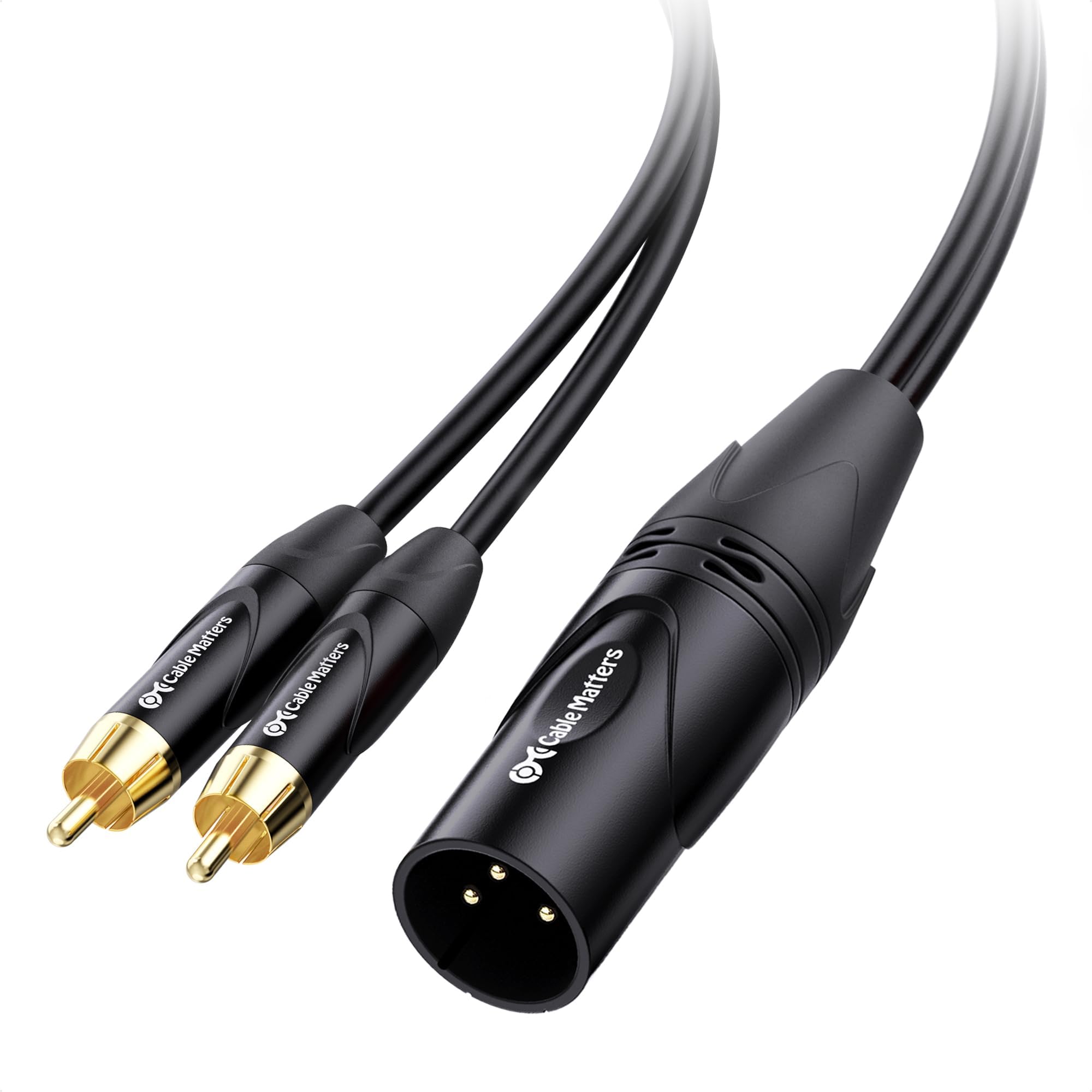 Amazon.com: DISINO Dual RCA to XLR Male Y Splitter Patch Cable ...