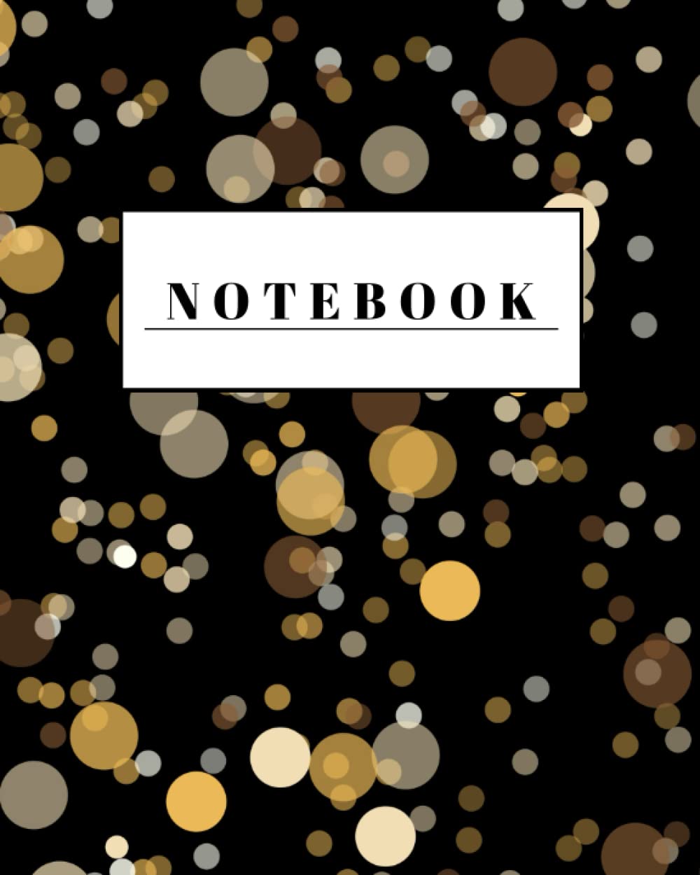 Polka Dot Notes Notebook Journal or Notepad Diary: Wide ruled lined 8 ...