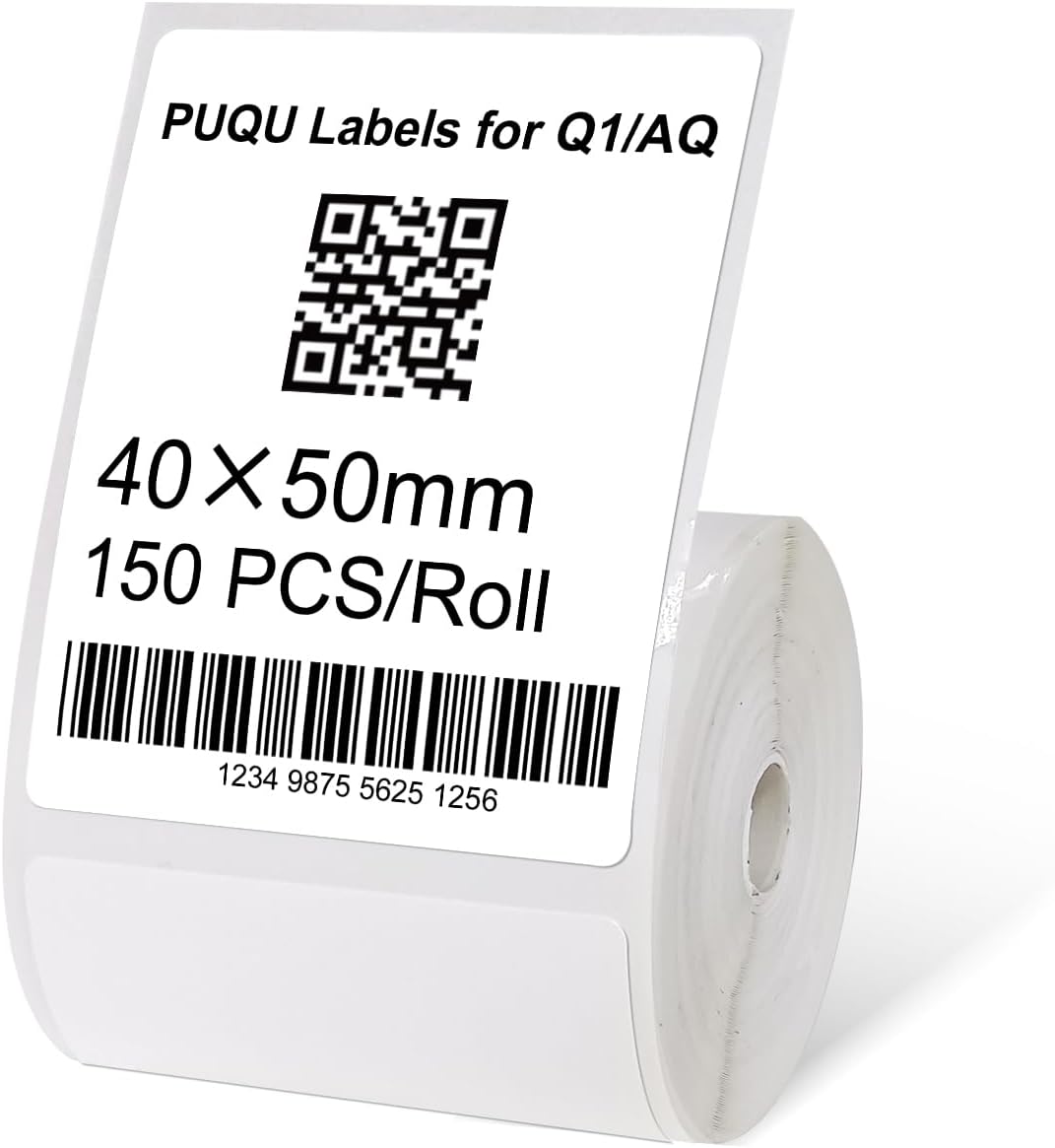 Amazon.com : PUQU 40x50mm Direct Thermal Sticker Labels, Self-Adhesive ...