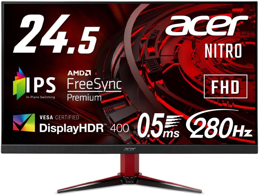 Amazon.co.jp: 日本エイサー Acer ゲーミングモニター SigmaLine KG251QSbmiipx 24.5インチ VA ...