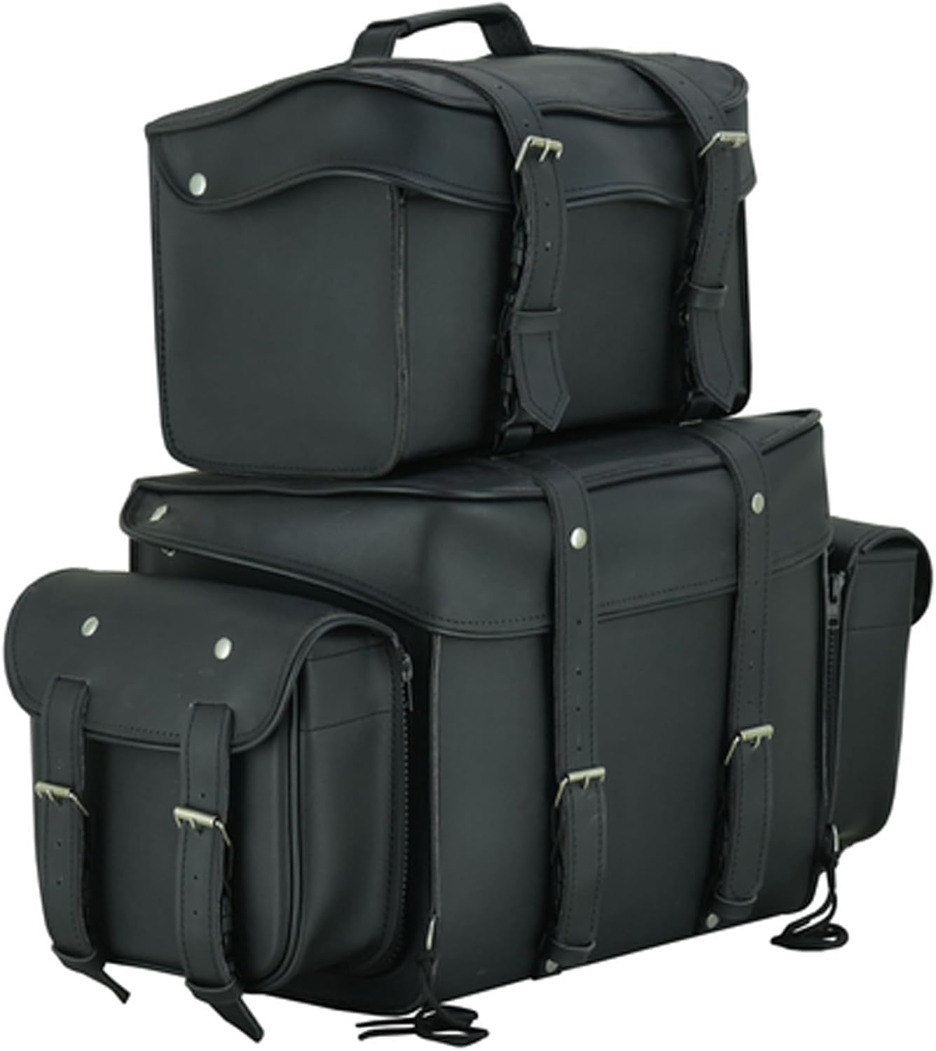 Amazon.com: Daniel Smart Motorcycle Touring Bag 4-Piece Large Biker ...