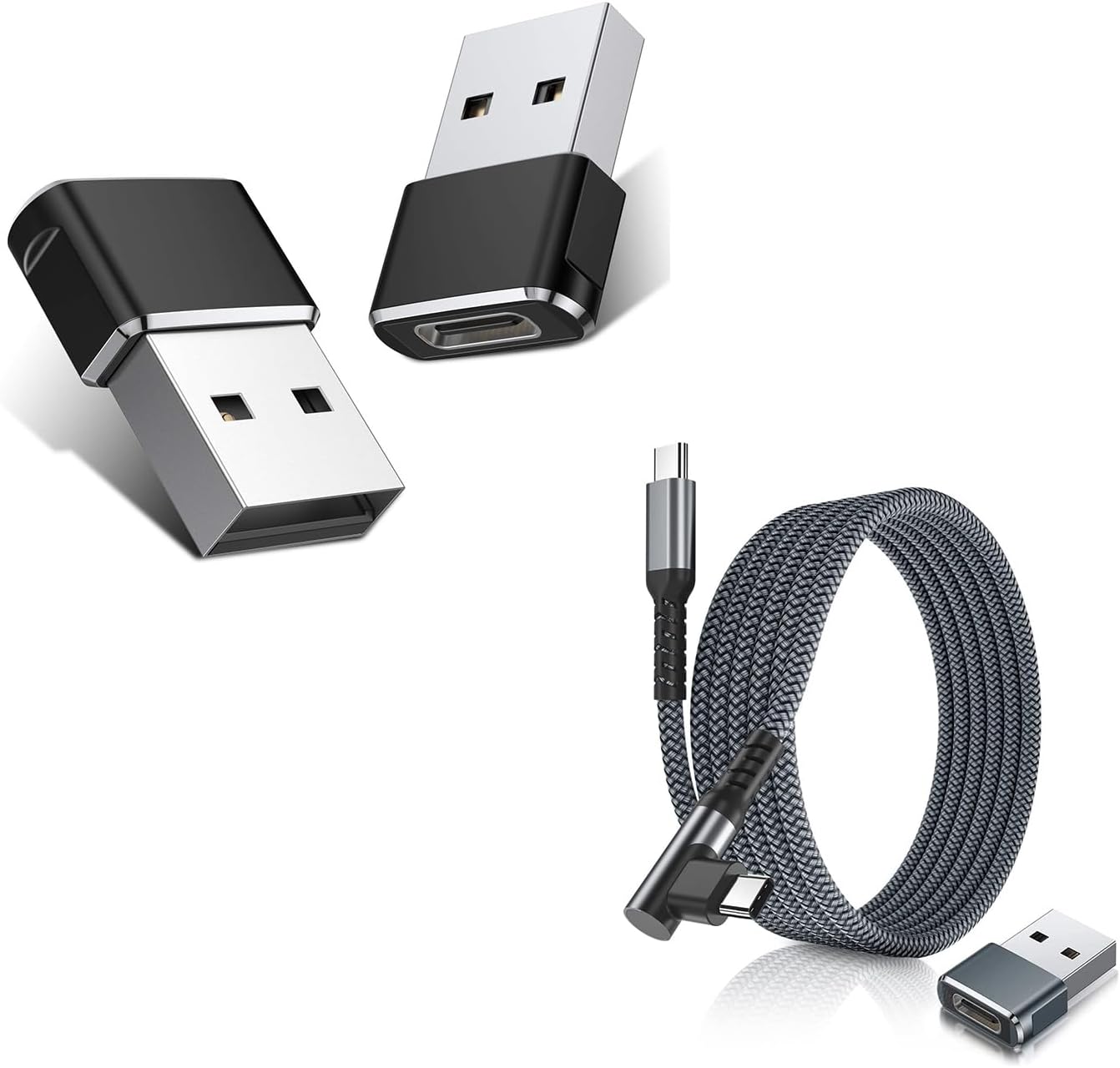 Amazon.com: Angle USB C to Type C 100W Charger Cable 10FT with USB C ...