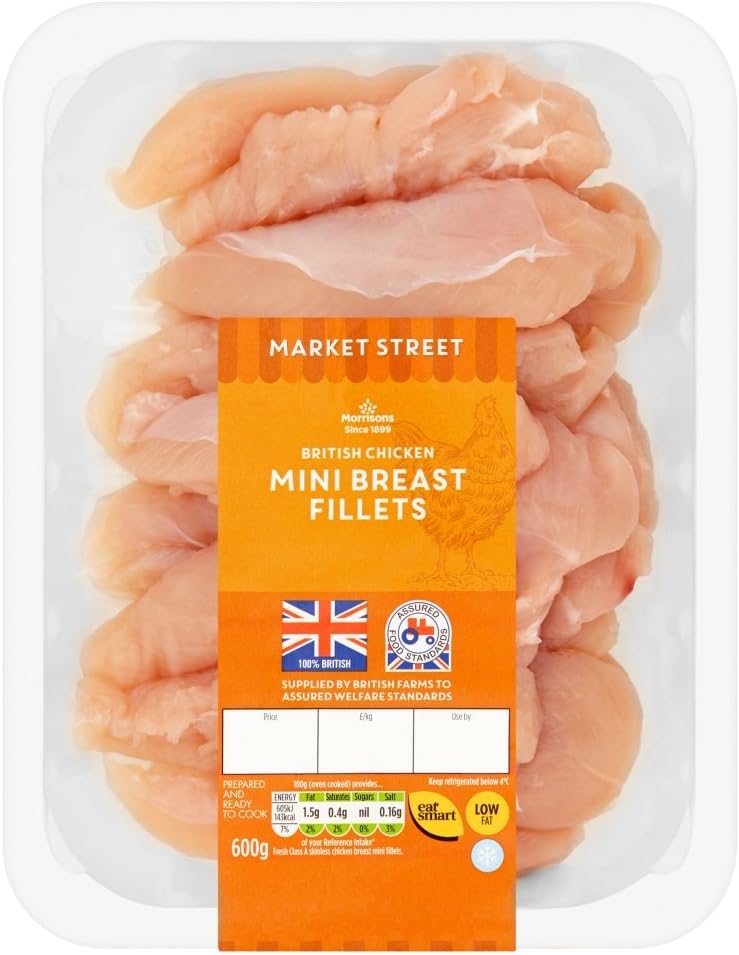 Morrisons Chicken Mini Fillets 600g : Amazon.co.uk: Grocery