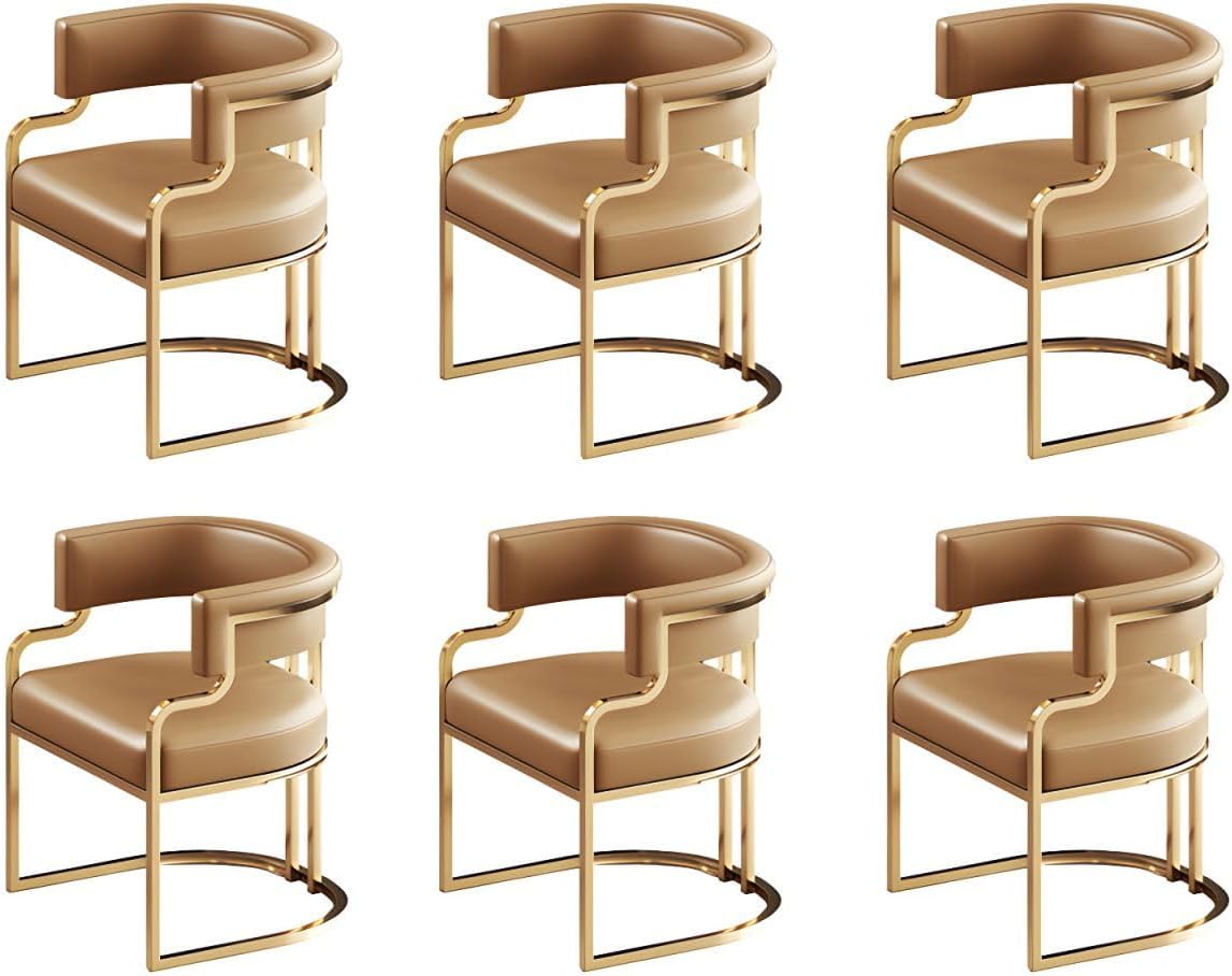 Amazon.com - CraftThink Indoor Kitchen Dining Chairs, Upholstered Home ...