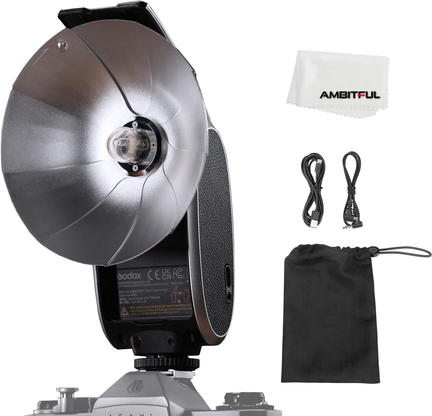 Godox Lux Senior GN14 Flash rétro 6000±200 K 1/1-1/64 Commutateur ...