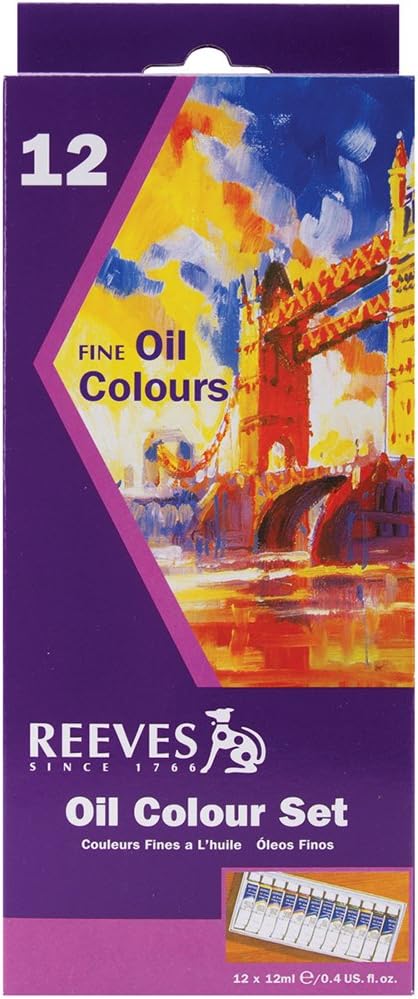 Amazon.com: Reeves 12ml Oil Paint, Assorted Color