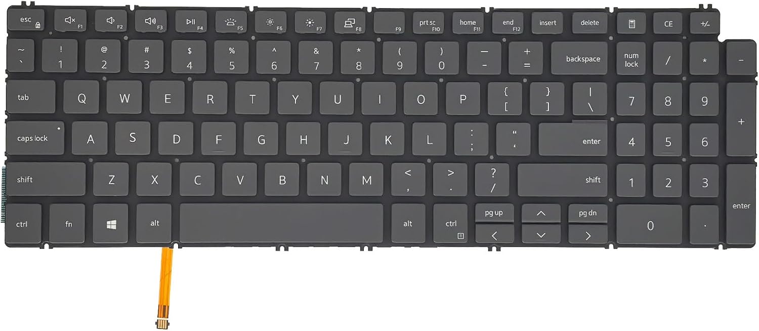 WWGTMC Replacement Keyboard for Dell Latitude 15 3520,Inspiron 15 3510 ...