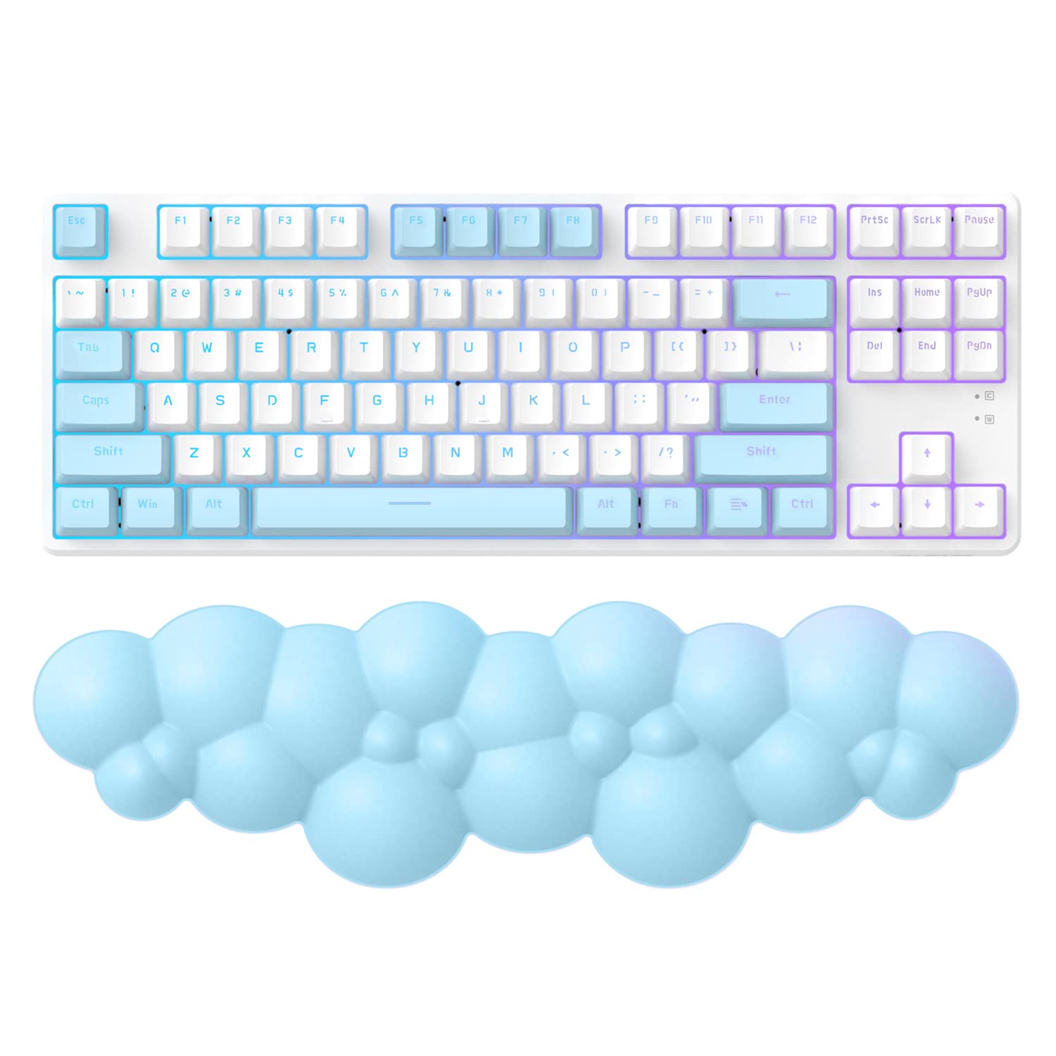 Amazon.com : MANBASNAKE Keyboard Cloud Wrist Rest,PU High Density ...
