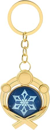 Amazon.com: CHUQIU Genshin Impact Vision Luminous Keychain God's Eye ...