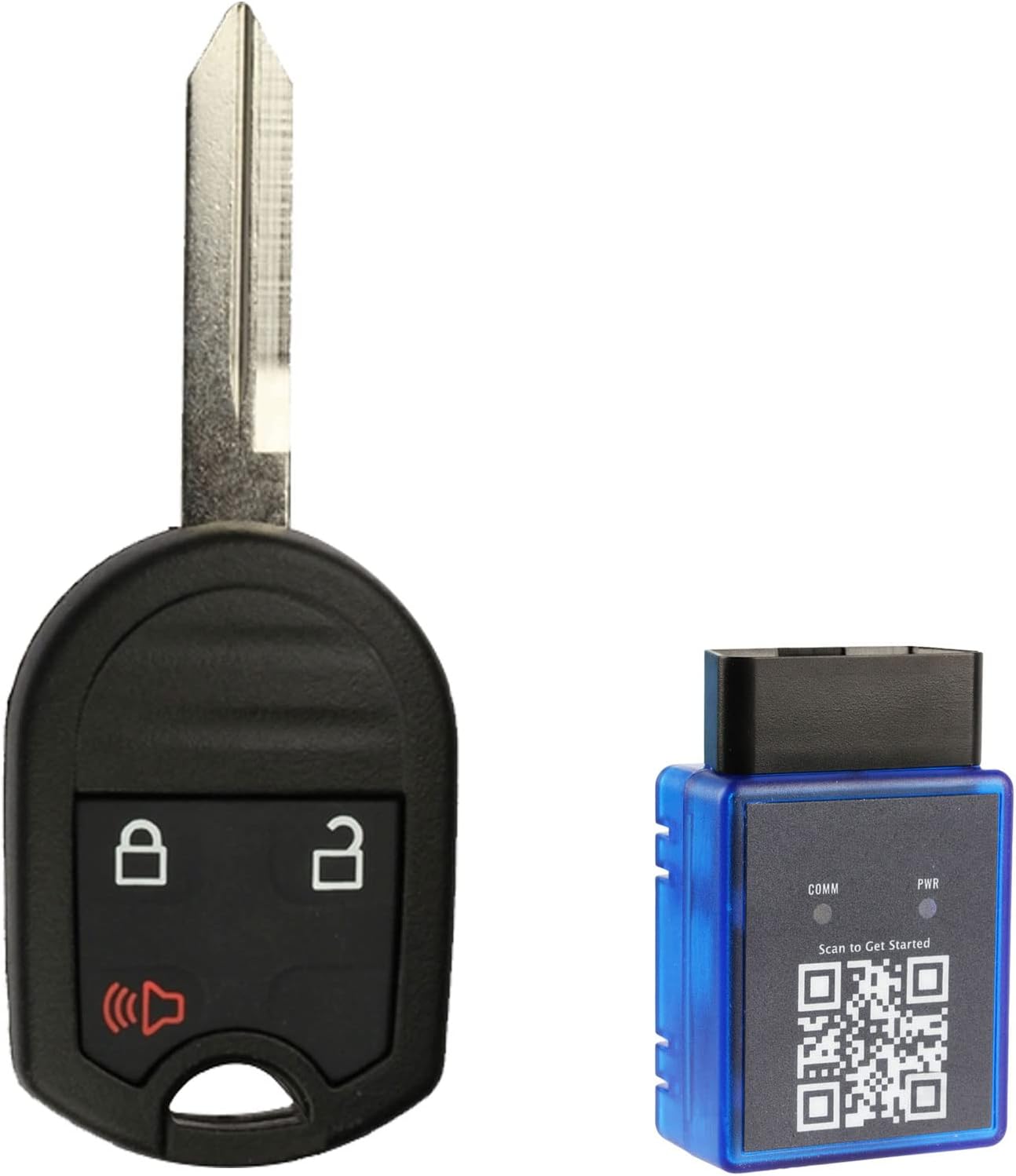 Amazon.com: KeylessOption Replacement for 3-Button 2001-2018 Ford ...