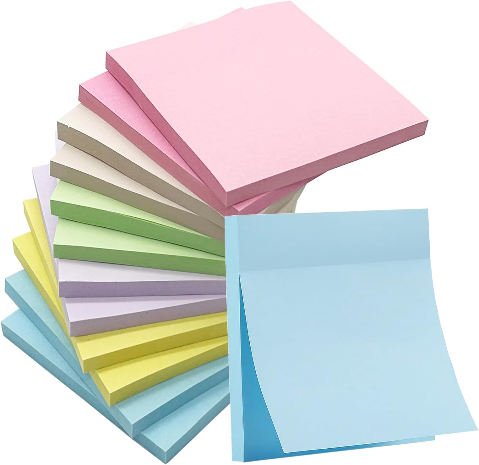 Early Buy Self-Stick Notes Sticky Notes 100 Sheets/Pad 6 Candy Colors 3 ...