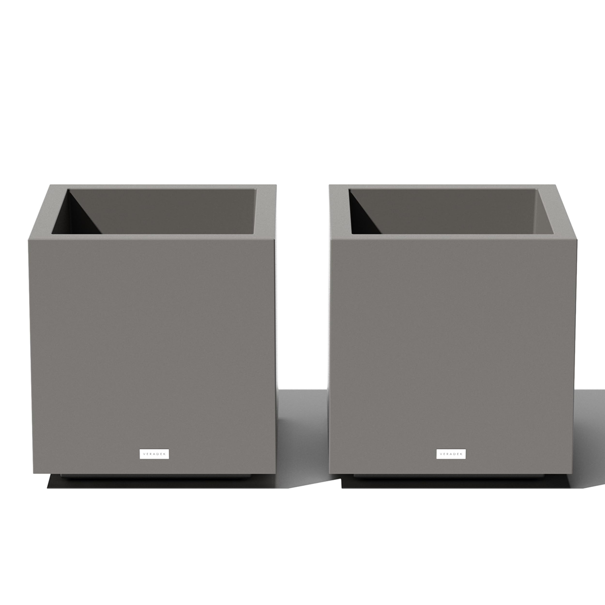 Amazon.com : Veradek Block Series Cube Plastic Planter - Large Square ...