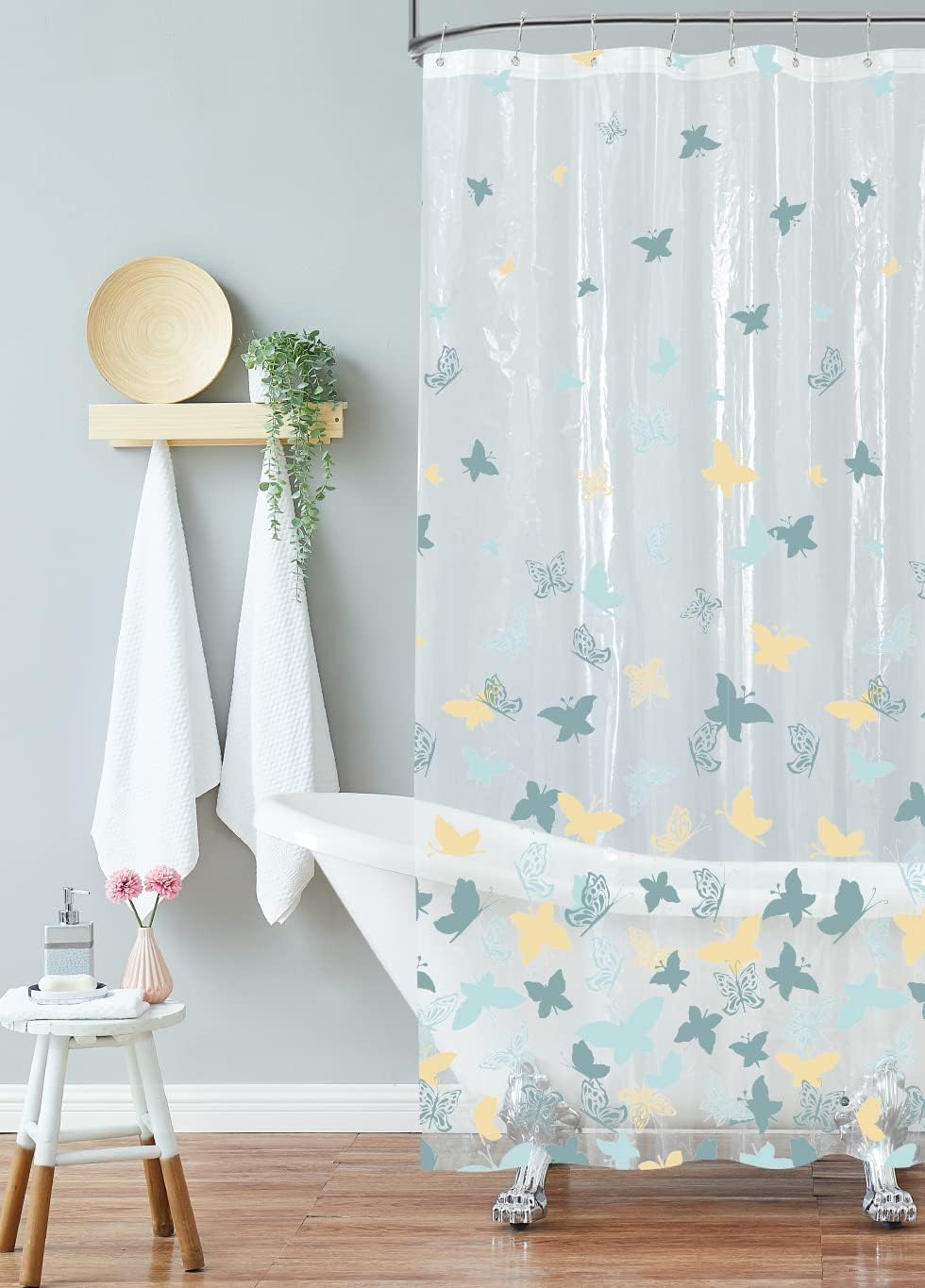 Amazon.com: GUANYUAN TOYS 72x78Inch Waterproof Transparent PVC Shower ...