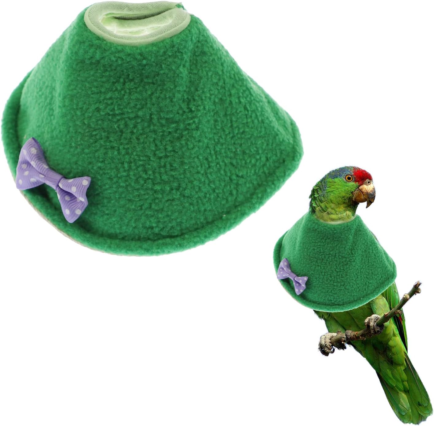 Amazon.com : Nuatpetin Bird Cone Collar, Anti-bite Elizabethan Parrot ...