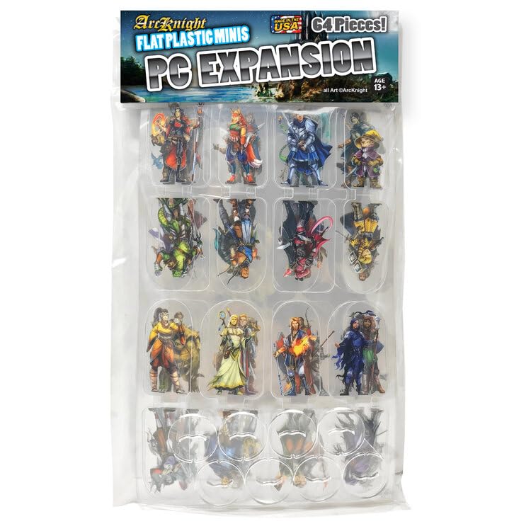 Snapklik.com : Arcknight Flat Plastic Miniatures: PC Expansion; 64 ...