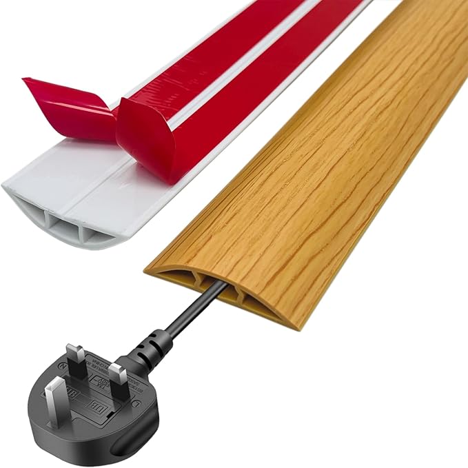 Floor Cord & Wire Cover,Self-Adhesive Flexible PVC Power Cable Channel ...