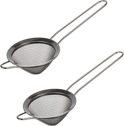 Houdao 2 Stück Cocktail Sieb Feines Sieb Edelstahl Rostfrei mit Griff ...
