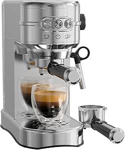 Amazon.com: JZ.CAFE Espresso Machine - 20Bar Coffee Maker with Foaming ...