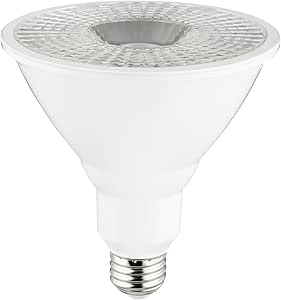 Sunlite 88396 LED PAR38 Long Neck Recessed Spotlight Bulb, 18 Watt, (120W Halogen Replacement ...
