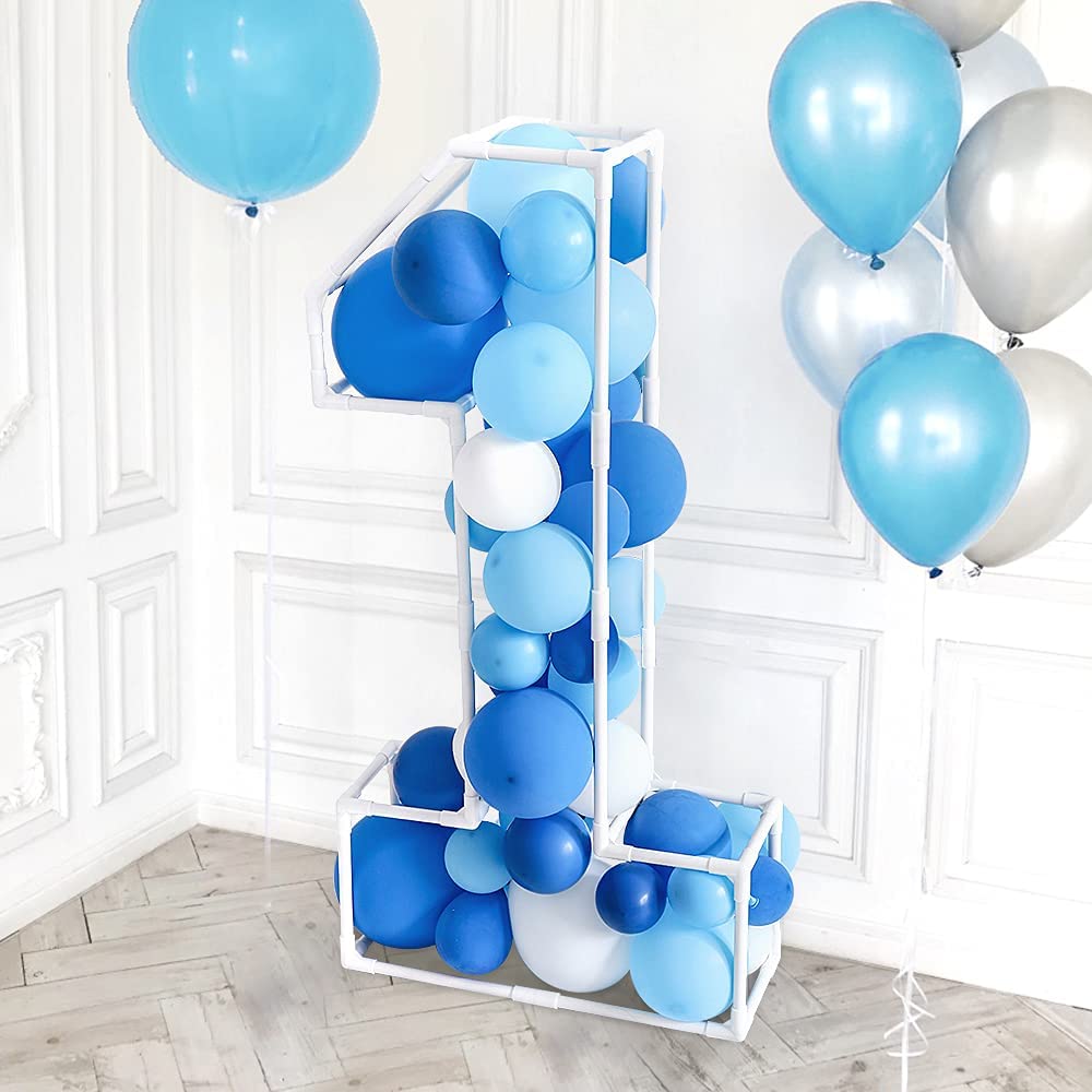 Buy Baby Boy First Birthday Party Decorations-Mosaic Number 1 Balloon ...