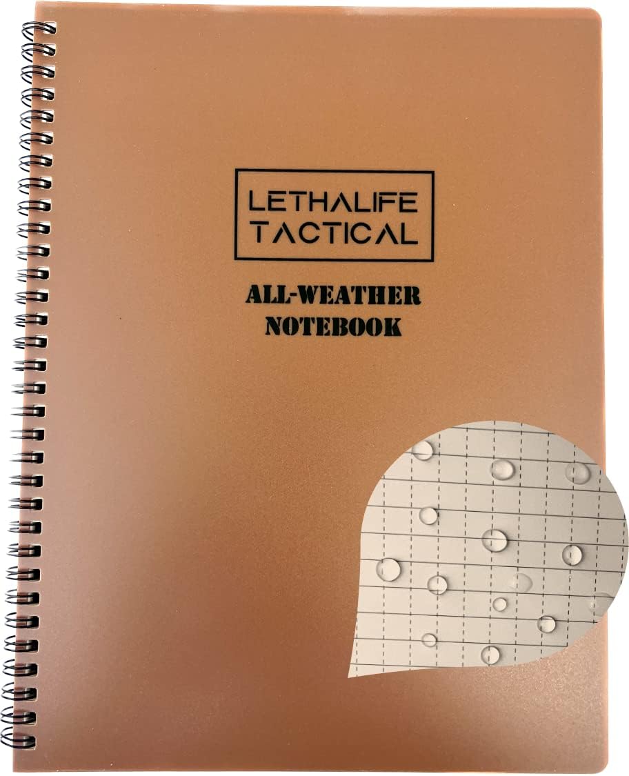 Amazon.com : LETHALIFE 8.5x11 inch All Weather Notepad Writing Pad ...