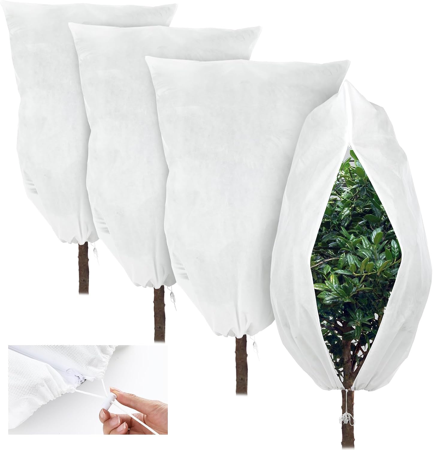 Amazon.com : Duerer Plant Covers Freeze Protection 32"W x 48"H, 4 Packs ...