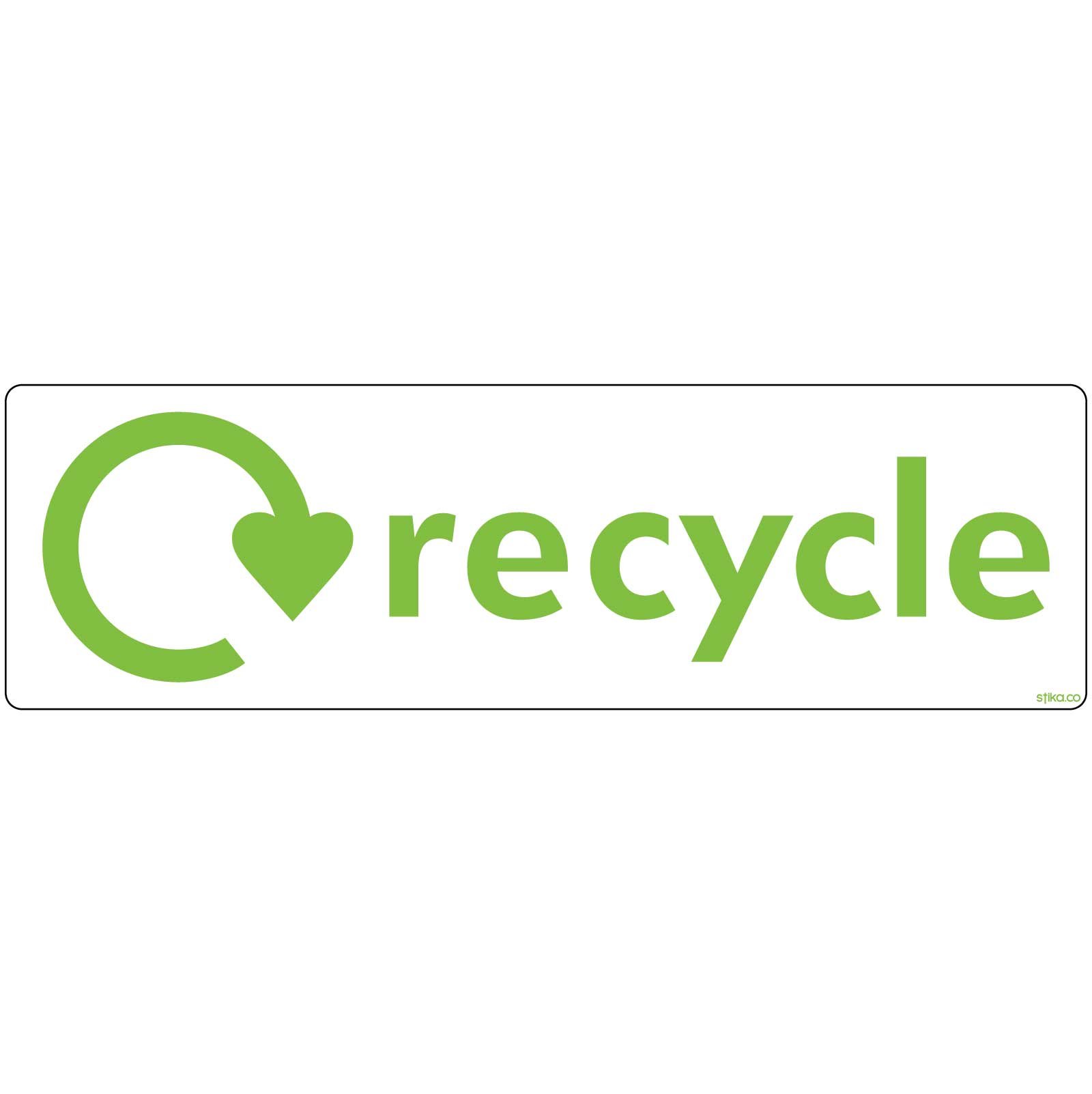 WRAP Recycling Signs: Self Adhesive Vinyl Sticker - Recycle Now Signs ...