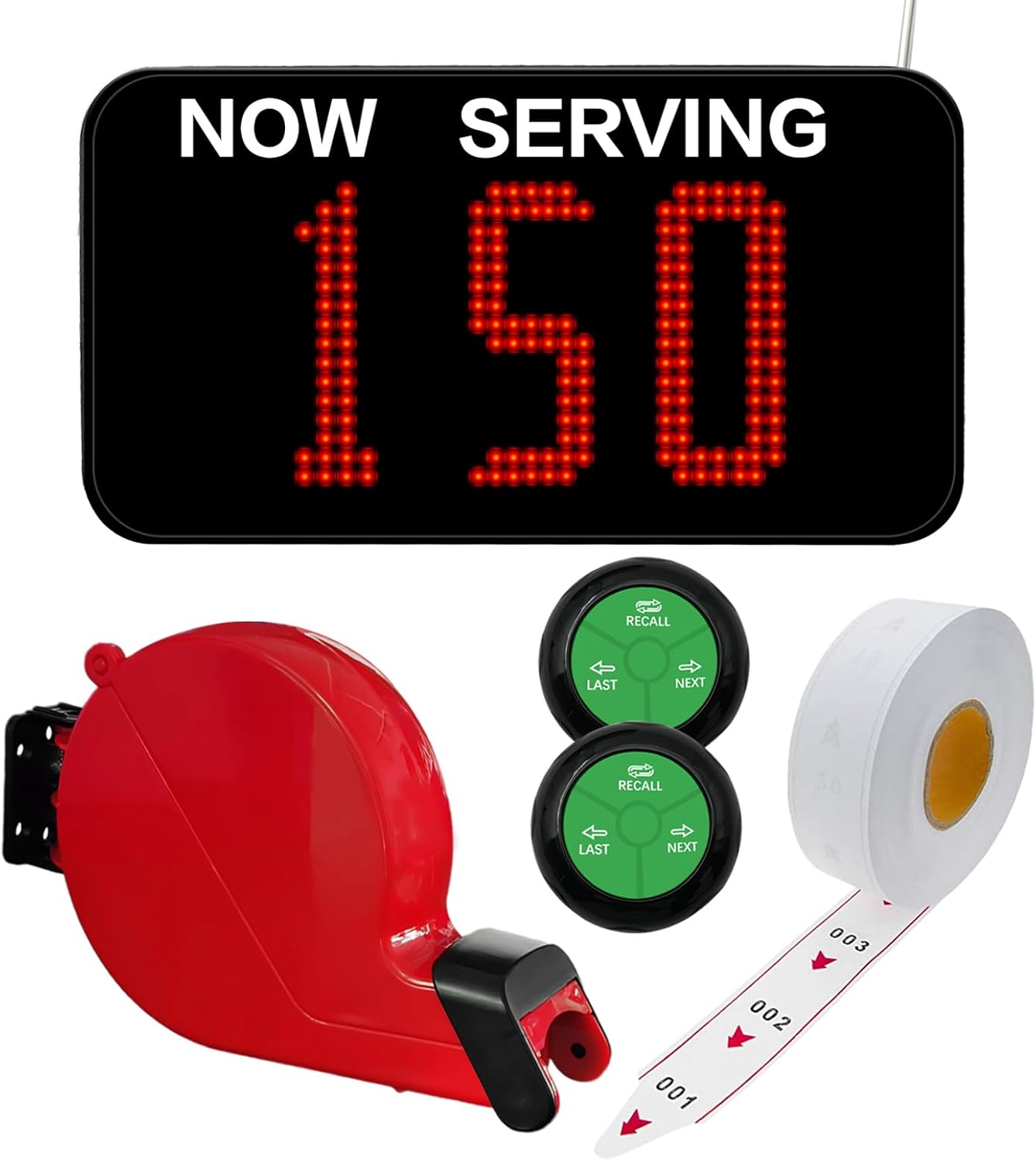 Take a Number System Wireless Calling System with Ticket Dispenser 3 ...