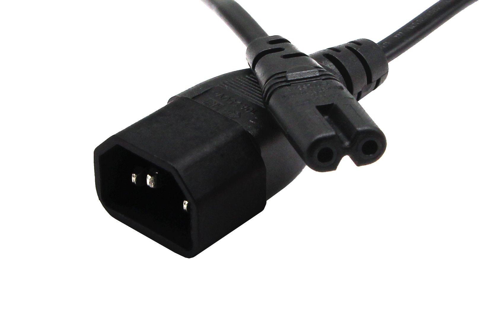 CERRXIAN 12-Inch IEC320-C14 3 pin Male Plug to Figure 8 C7 Plug Power ...