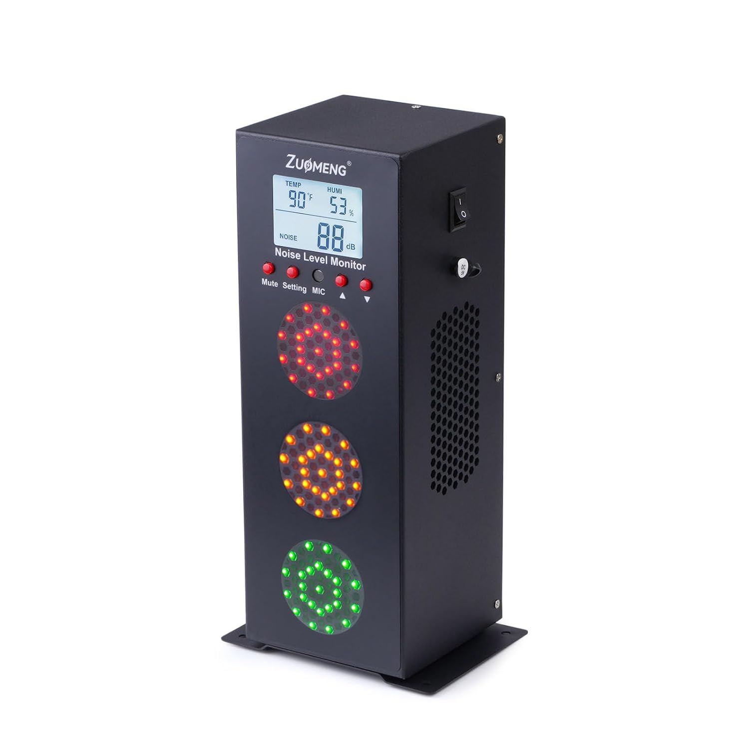Zuomeng Noise Detector with Traffic Light Alert & Adjustable dB ...