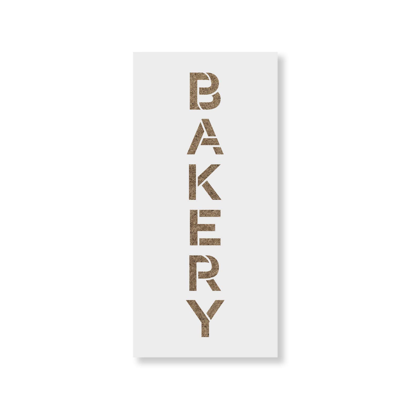 Vertical Sign Bakery Stencil Template For Walls And Crafts Reusable ...