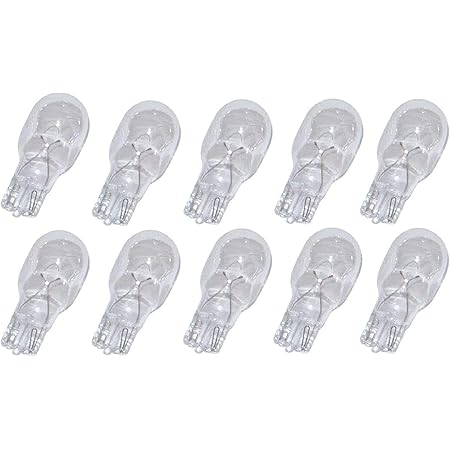 10-Pack 12V 4W T5 Wedge Base Replacement Bulb, T5, Low Voltage, 10XT5 ...