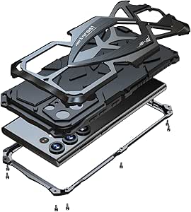 Amazon.com: Lunivop for Samsung Galaxy S23 Ultra Case Metal Hard Phone Case Cover Case para ...