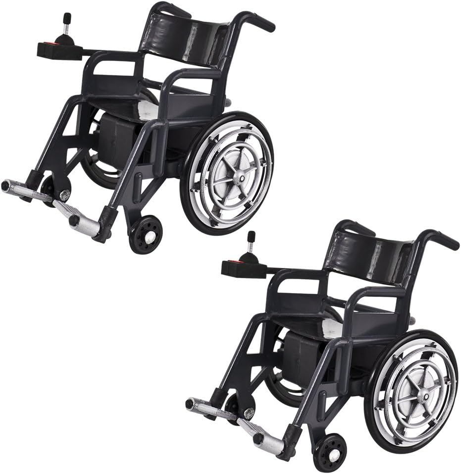 Amazon.com: Set of 2 Plastic Toy Wheelchairs for Action Figures ...