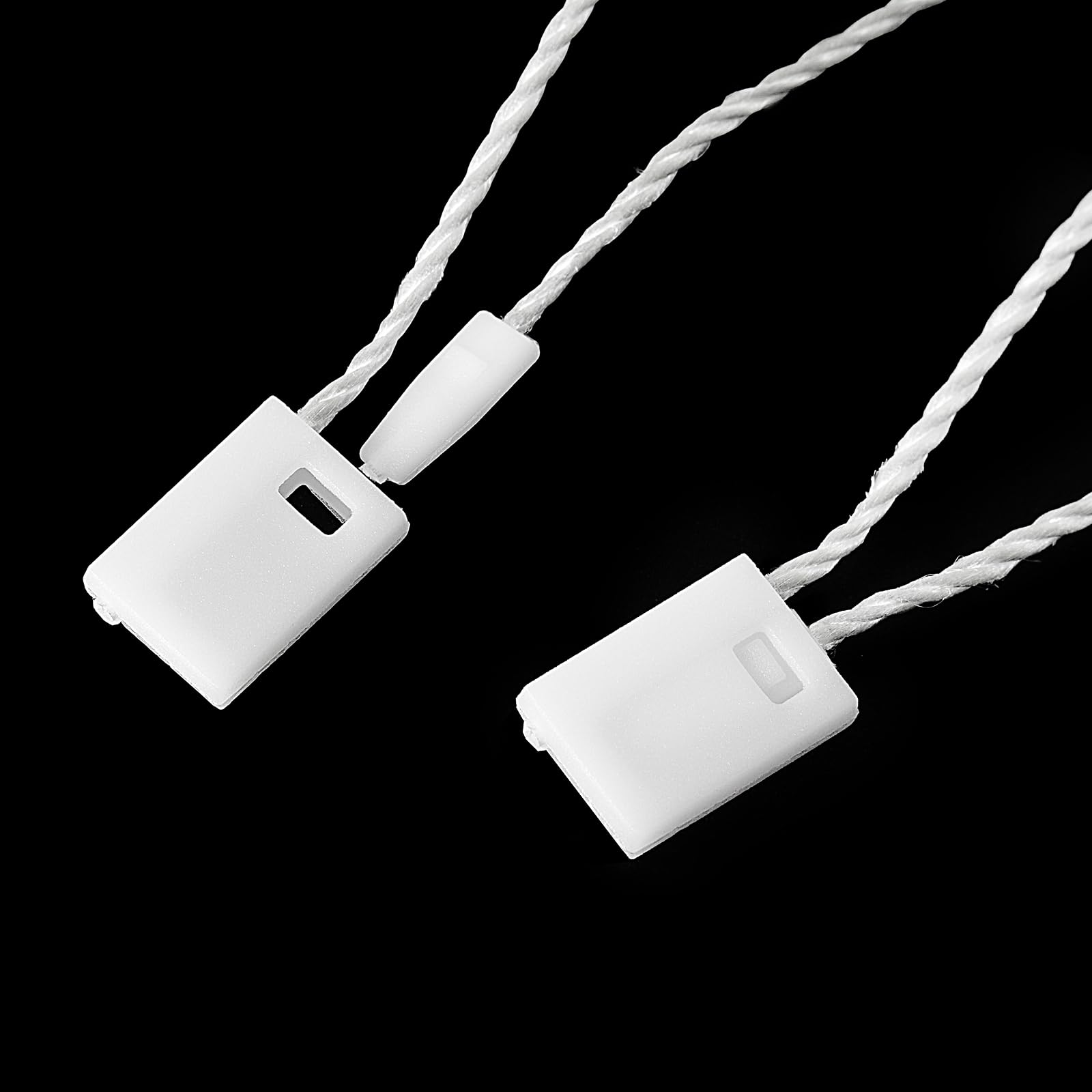 String For Clothing Tags 1000pcs S - 7" Nylon With Snap Lock (White ...