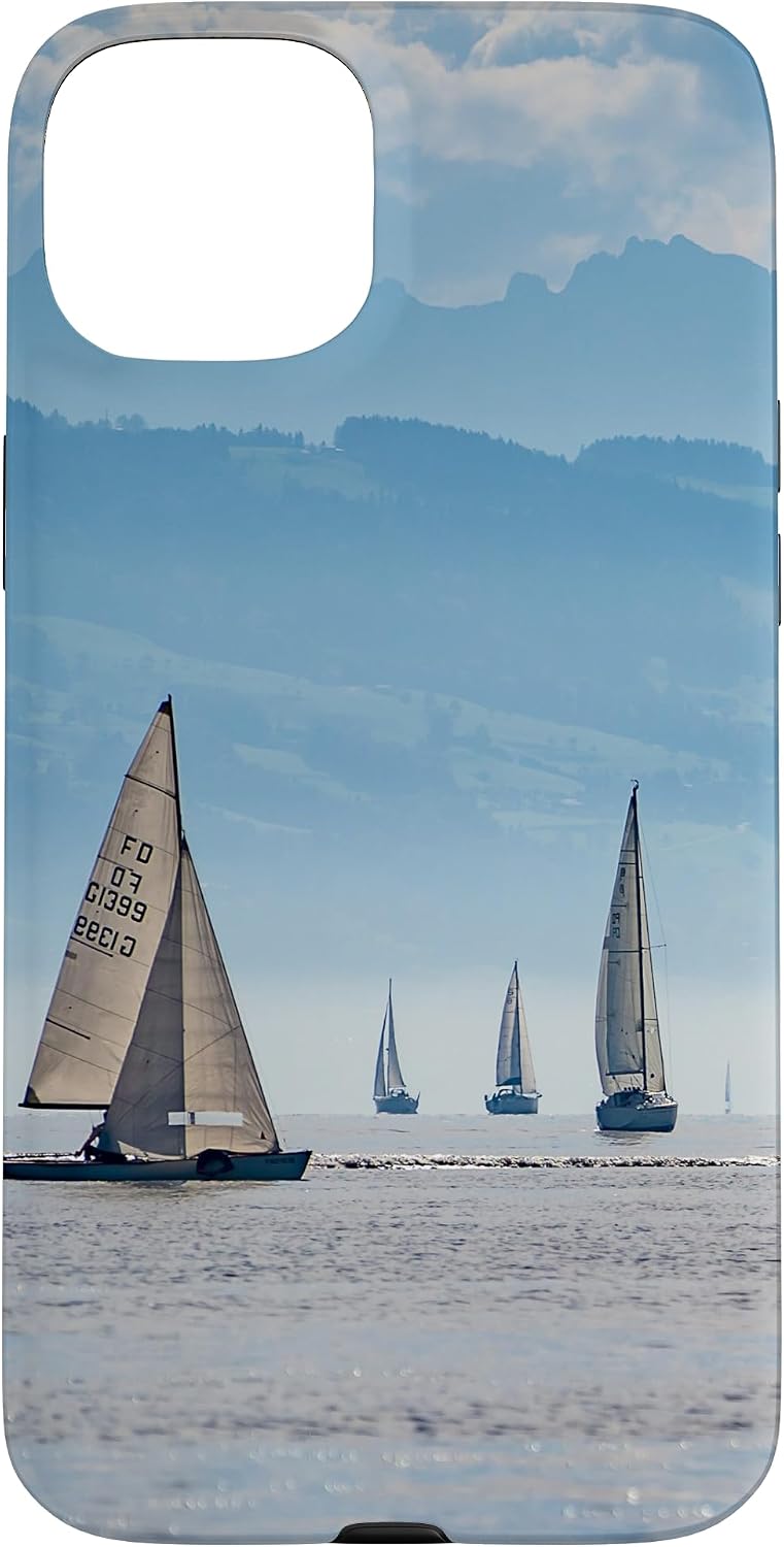 Amazon.com: Nautical Sailboats Case for iPhone 15 Plus : Cell Phones ...